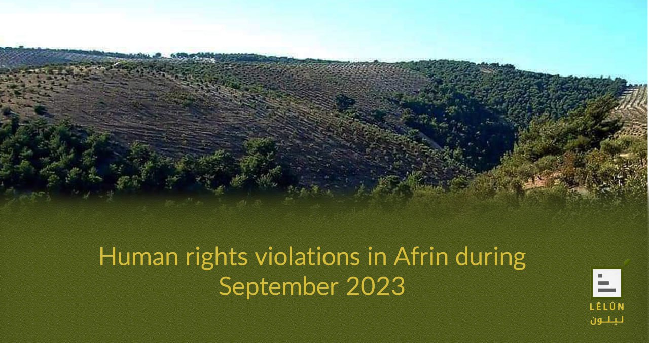 Syria: Human rights violations in the Afrin region during September ...